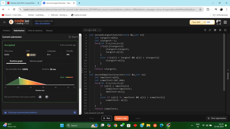 Rishi Jha on LinkedIn: #dsa #arrayproblems #techinterviews Rishi Jha on LinkedIn: #dsa #arrayproblems #techinterviews