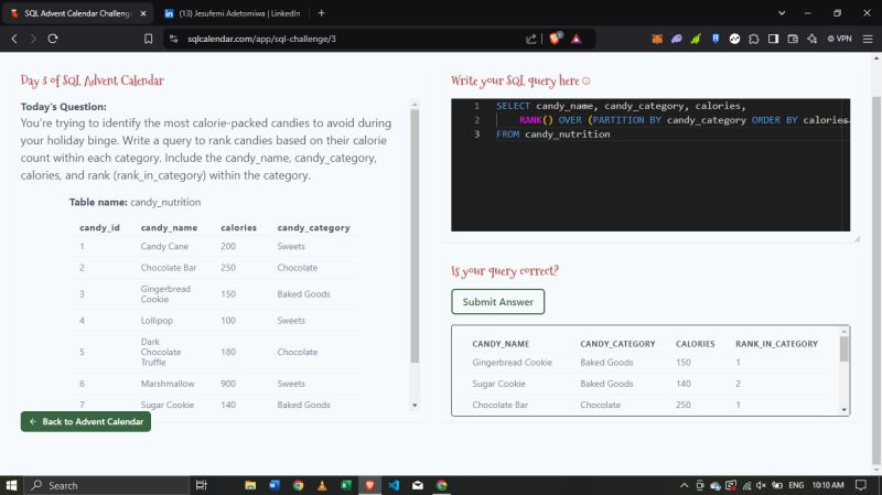 Jesufemi Adetomiwa on LinkedIn: #sql #sqlqueries #learnsql #sqlchallenges Jesufemi Adetomiwa on LinkedIn: #sql #sqlqueries #learnsql #sqlchallenges