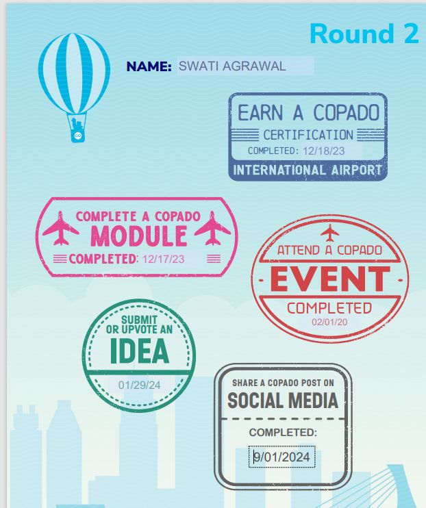 Swati Agrawal on LinkedIn: #copado #copadopassportround2 Swati Agrawal on LinkedIn: #copado #copadopassportround2