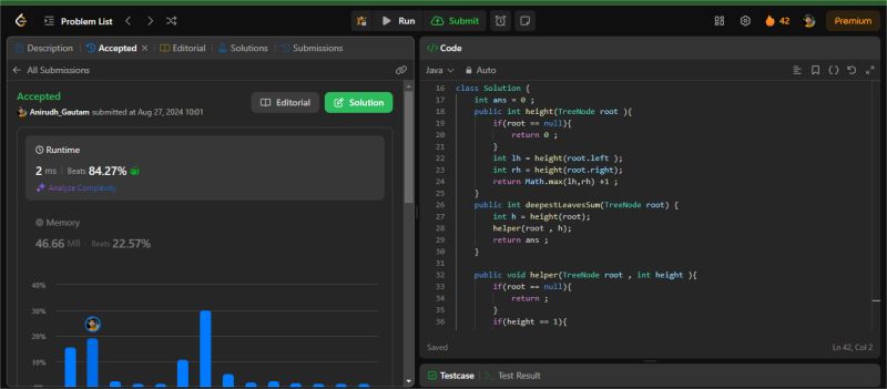 Anirudh Gautam on LinkedIn: #day98 #dsawithedslash #100daysleetcode # ... Anirudh Gautam on LinkedIn: #day98 #dsawithedslash #100daysleetcode # ...