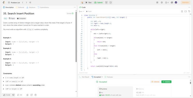 Resolved one LeetCode problem | Cherakala Gireesh posted on the topic ... Resolved one LeetCode problem | Cherakala Gireesh posted on the topic ...