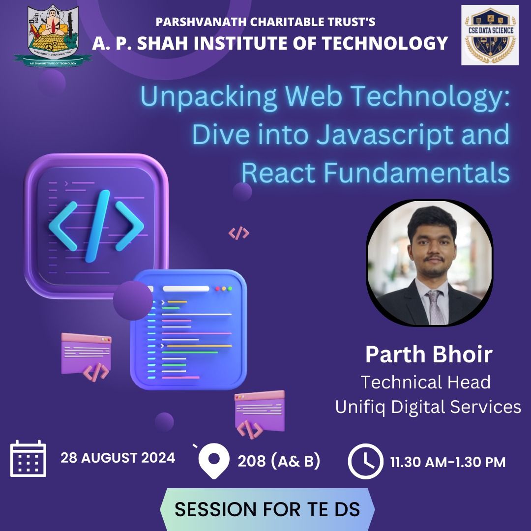 DSA APSIT on LinkedIn: #javascript #react #webdevelopment #experttalk # ... DSA APSIT on LinkedIn: #javascript #react #webdevelopment #experttalk # ...