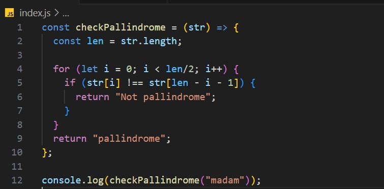 How to write javascript program for pallindrome detection | Sai Krishna ... How to write javascript program for pallindrome detection | Sai Krishna ...