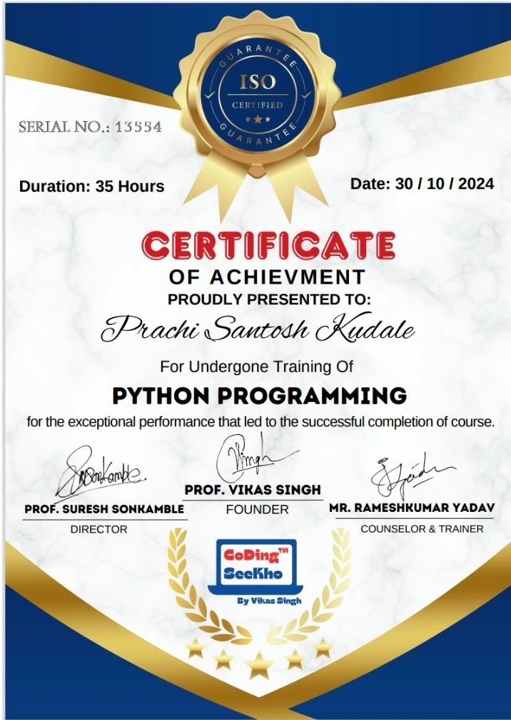 #python #programming #coding #learning #codingseekho | Prachi Kudale #python #programming #coding #learning #codingseekho | Prachi Kudale
