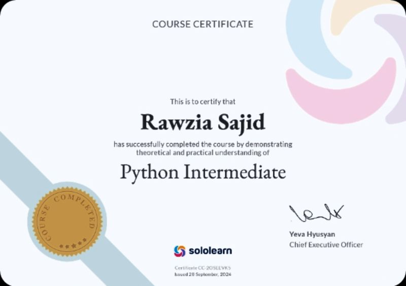 Rawzia Sajid on LinkedIn: #python #programming #learning #codingjourney ... Rawzia Sajid on LinkedIn: #python #programming #learning #codingjourney ...