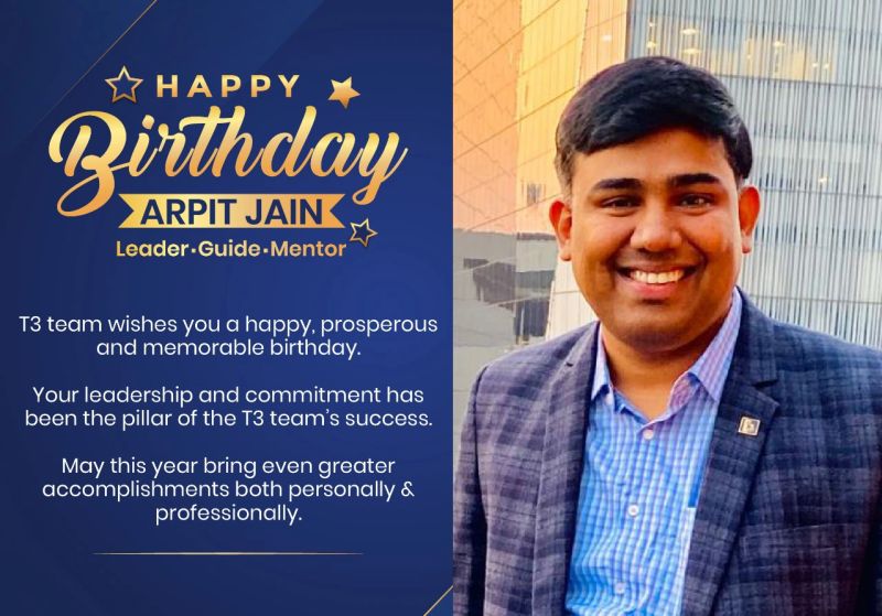Surendra Sharma on LinkedIn: Happy birthday Arpit Jain Surendra Sharma on LinkedIn: Happy birthday Arpit Jain