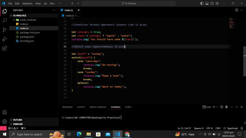 🔍 *Exploring Conditional Operators: Ternary Operator and Switch Case ... 🔍 *Exploring Conditional Operators: Ternary Operator and Switch Case ...