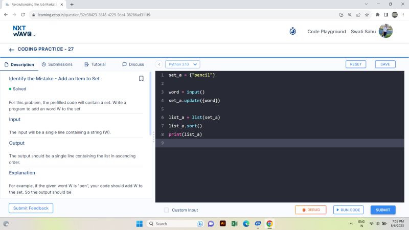 Swati Sahu on LinkedIn: #day18 #pythonprogramming Swati Sahu on LinkedIn: #day18 #pythonprogramming