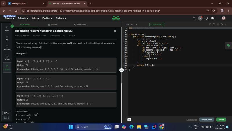 #gfg160 #programmingjourney #codingchallenge #dsa #geeksforgeeks #java ... #gfg160 #programmingjourney #codingchallenge #dsa #geeksforgeeks #java ...