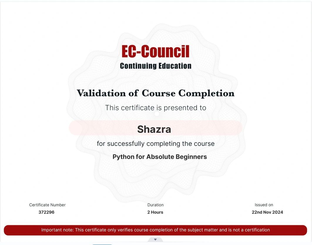 Shazra Zainab on LinkedIn: #python #coding #programming #techskills # ... Shazra Zainab on LinkedIn: #python #coding #programming #techskills # ...