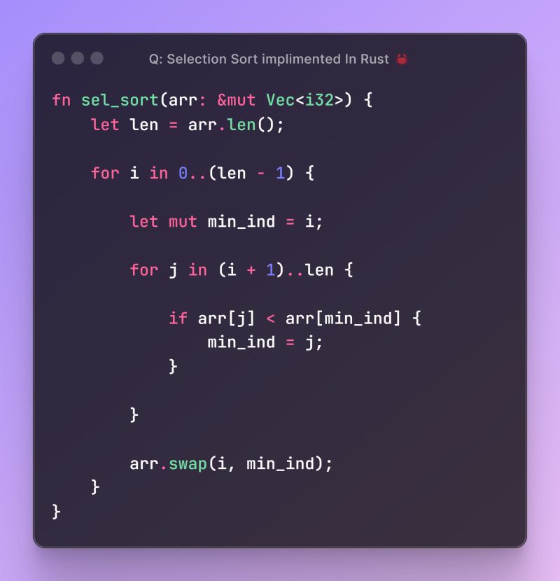 Gaurav Lohar on LinkedIn: #dsa #sorting #algorithm #rust #coding # ... Gaurav Lohar on LinkedIn: #dsa #sorting #algorithm #rust #coding # ...