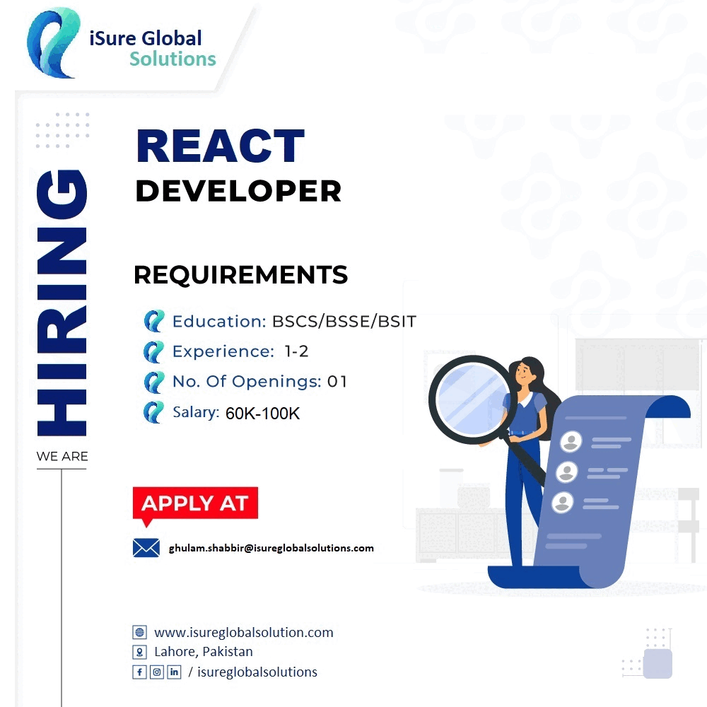 iSure Global LLC on LinkedIn: #hiring #react #reactjs #reactdeveloper # ... iSure Global LLC on LinkedIn: #hiring #react #reactjs #reactdeveloper # ...