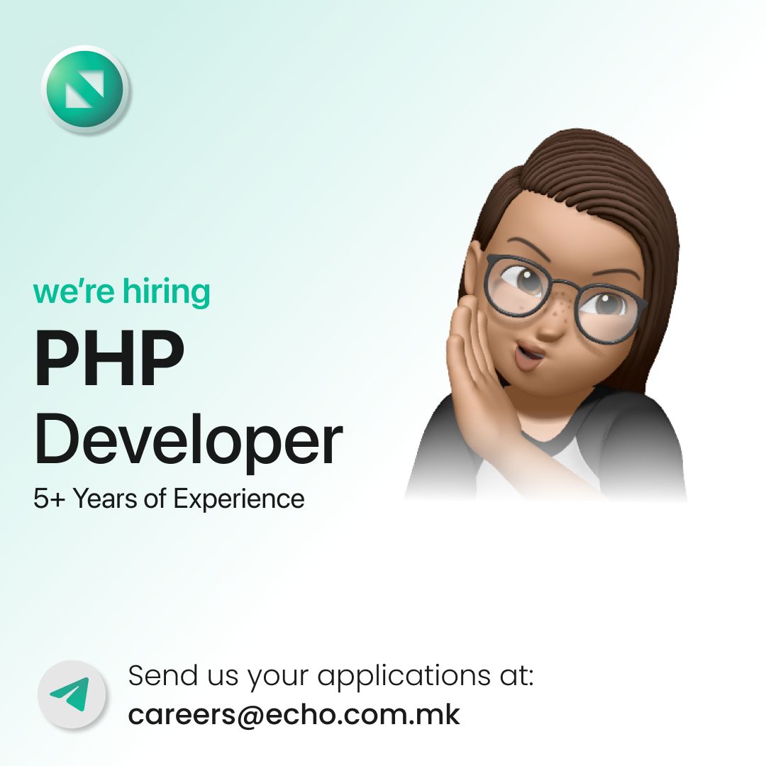Echo on LinkedIn: #phpjobs #phpdeveloper #hiring #jobs #itjobs #php # ... Echo on LinkedIn: #phpjobs #phpdeveloper #hiring #jobs #itjobs #php # ...