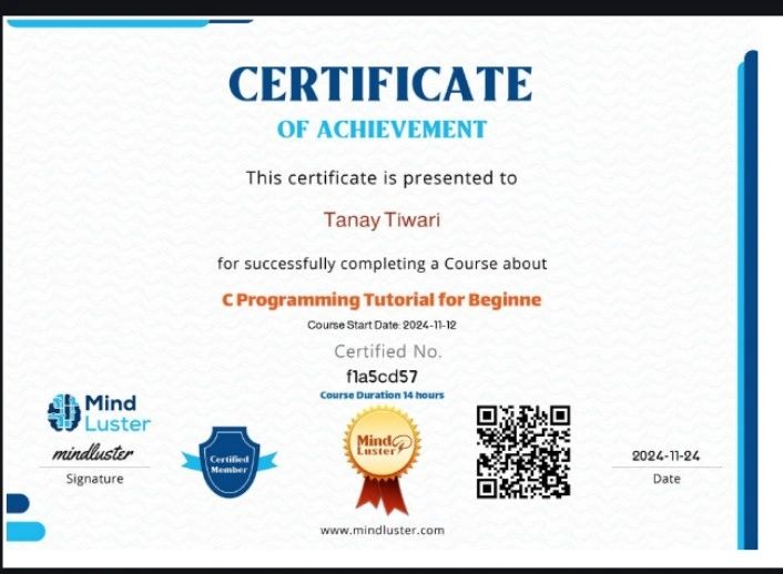 Tanay Tiwari on LinkedIn: #cprogramming #codingjourney #learning # ... Tanay Tiwari on LinkedIn: #cprogramming #codingjourney #learning # ...