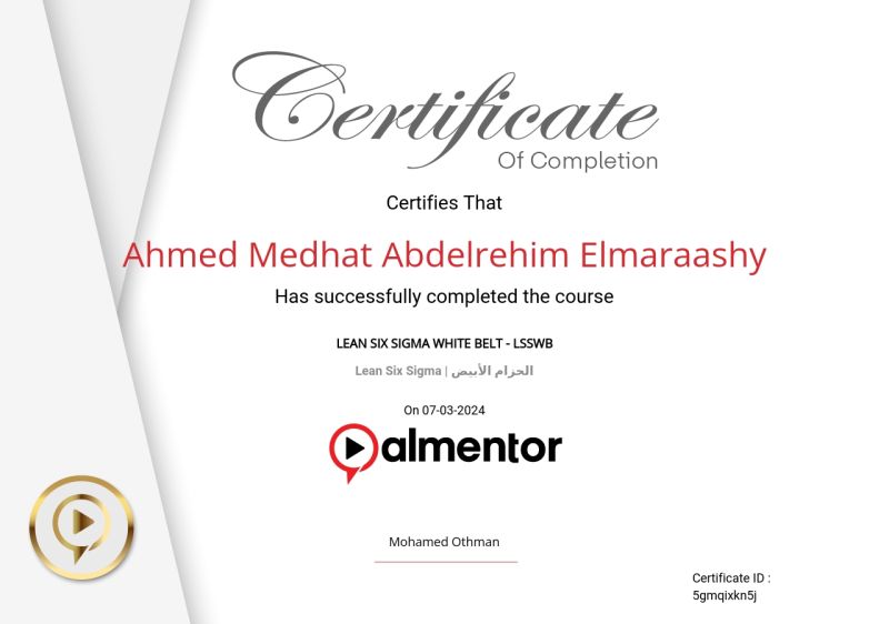 Ahmed El-Marashly on LinkedIn: I am happy to share that I have obtained ... Ahmed El-Marashly on LinkedIn: I am happy to share that I have obtained ...