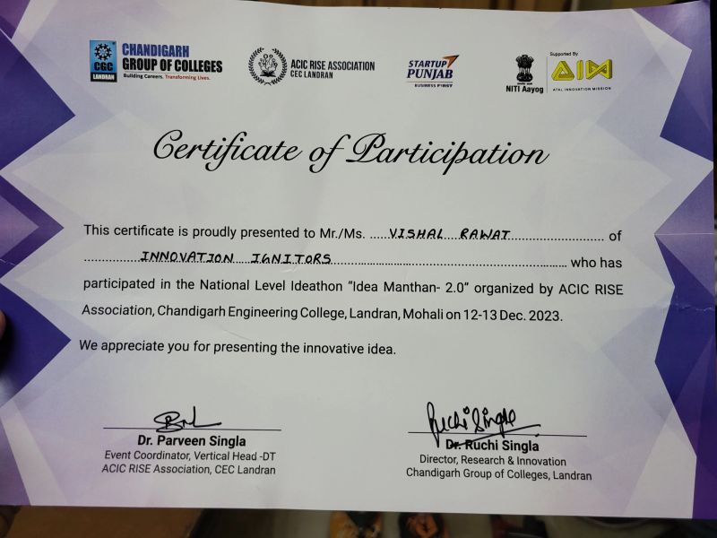 Vishal Rawat on LinkedIn: #ideamanthan2 #startupjourney #abesengineering Vishal Rawat on LinkedIn: #ideamanthan2 #startupjourney #abesengineering