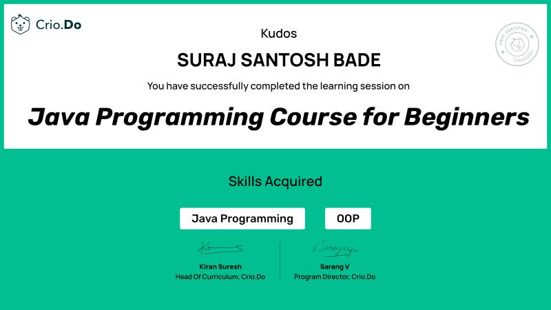 Suraj Bade on LinkedIn: #corejava #javaprogramming # ... Suraj Bade on LinkedIn: #corejava #javaprogramming # ...