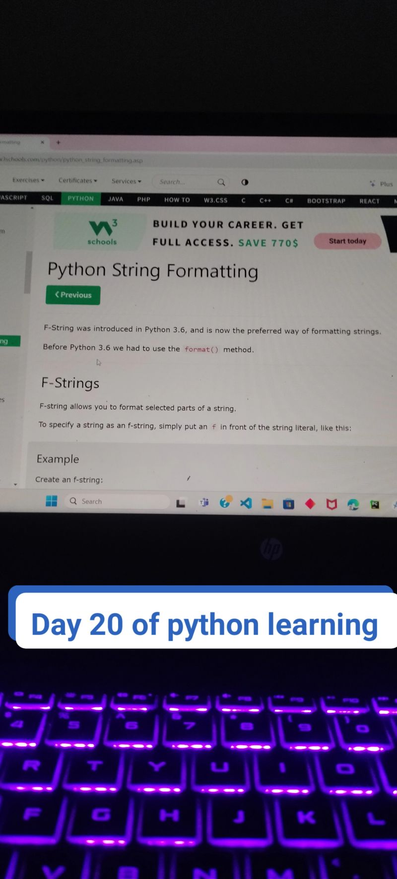 Vansh Rajurkar on LinkedIn: #python #learninginprogress #stringformatting Vansh Rajurkar on LinkedIn: #python #learninginprogress #stringformatting