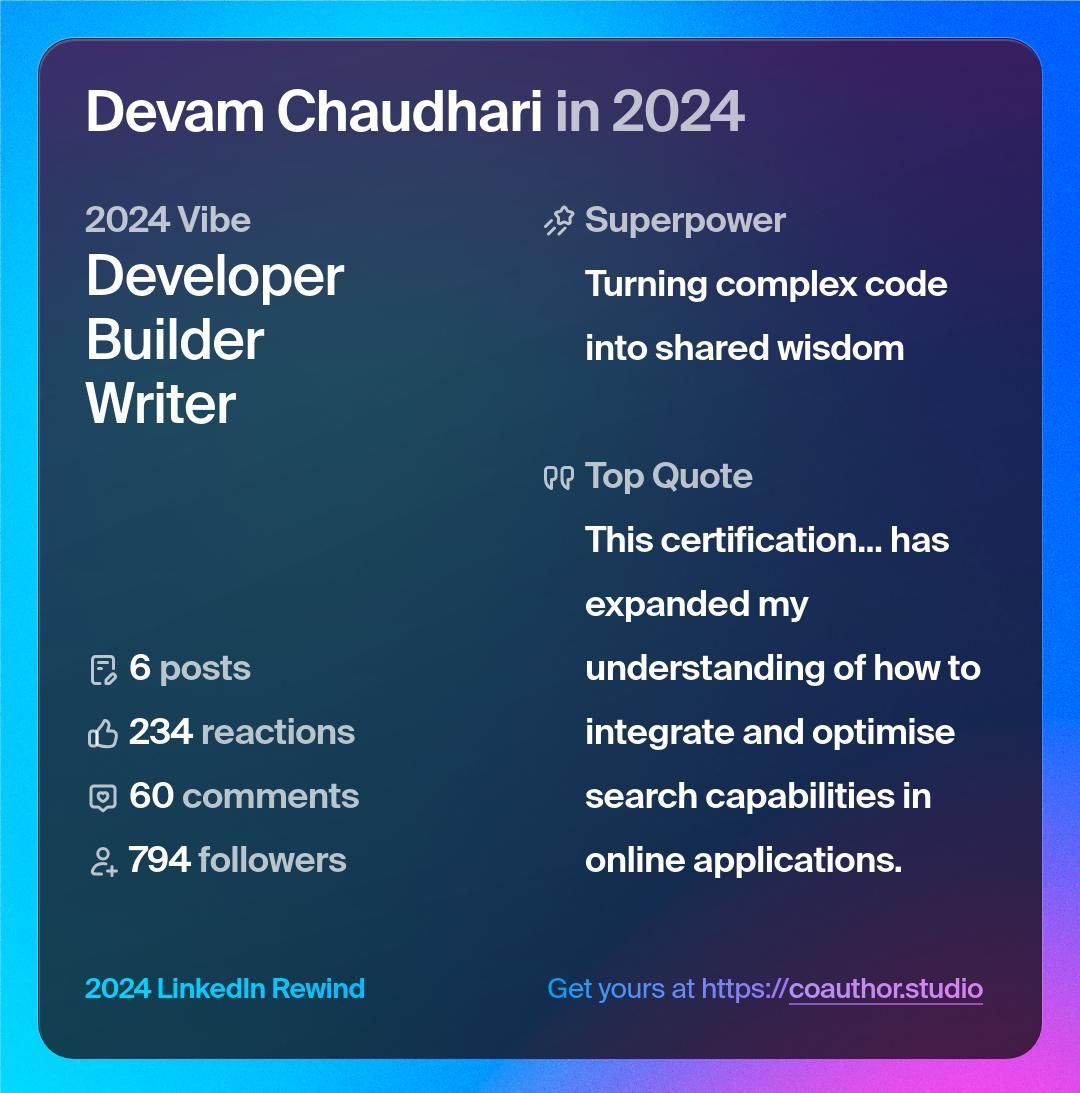 Devam Chaudhari on LinkedIn: #techgrowth #frontenddev #searchtechnology ... Devam Chaudhari on LinkedIn: #techgrowth #frontenddev #searchtechnology ...