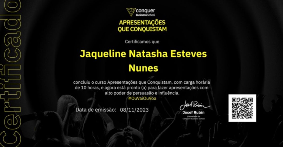 Jaqueline Natasha Esteves Nunes on LinkedIn: âEterna aprendizâ đ€ Jaqueline Natasha Esteves Nunes on LinkedIn: âEterna aprendizâ đ€