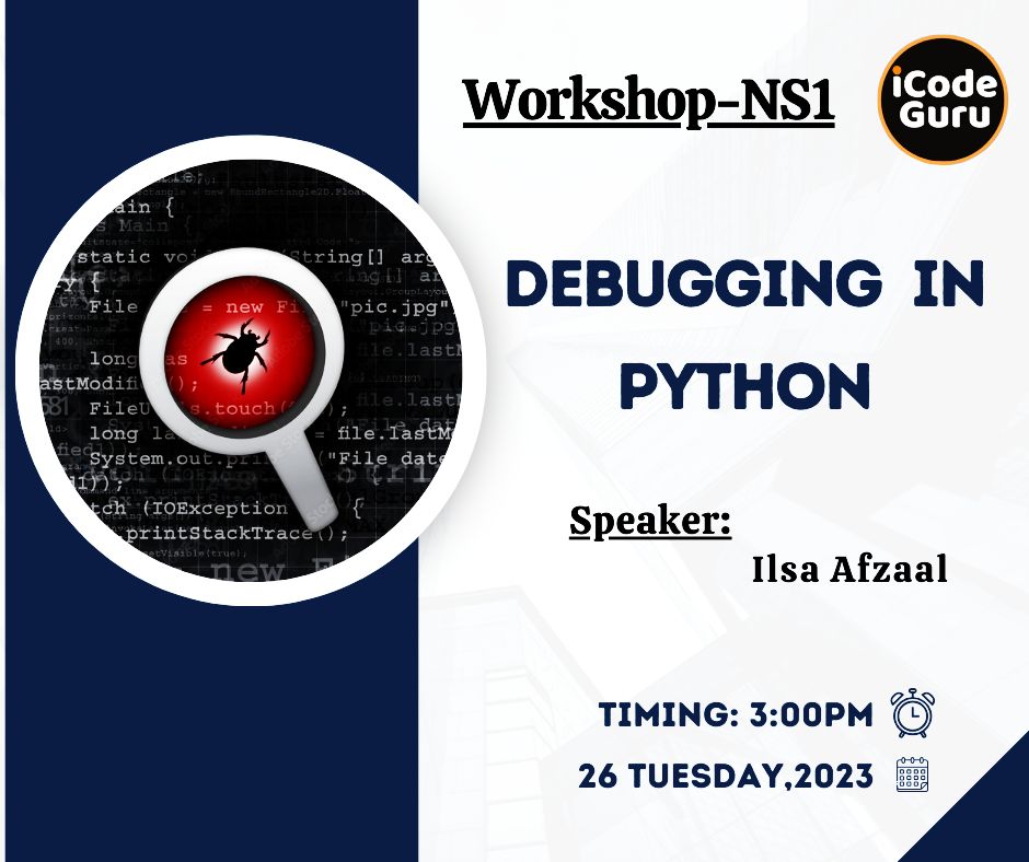 Workshop on Python Debugging at iCodeGuru | Ilsa Afzaal posted on the ... Workshop on Python Debugging at iCodeGuru | Ilsa Afzaal posted on the ...
