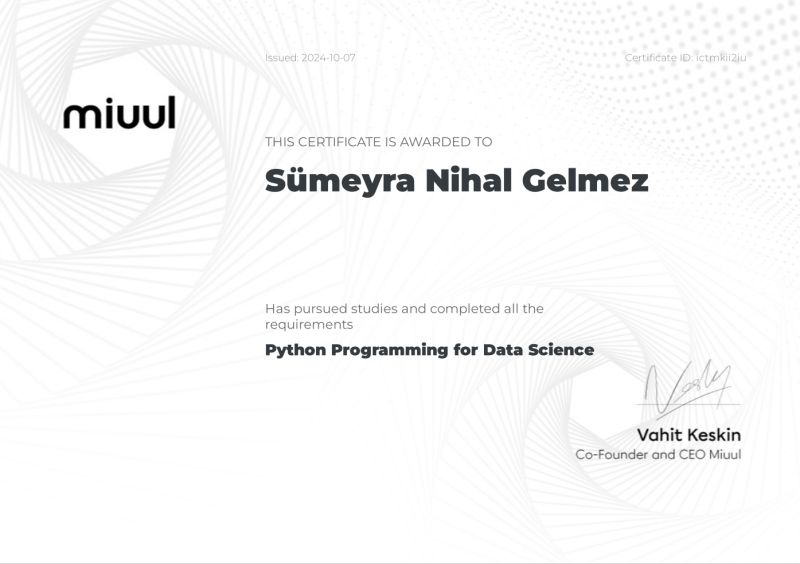 Sümeyra Nihal G. on LinkedIn: #datascience #python #numpy #pandas # ... Sümeyra Nihal G. on LinkedIn: #datascience #python #numpy #pandas # ...