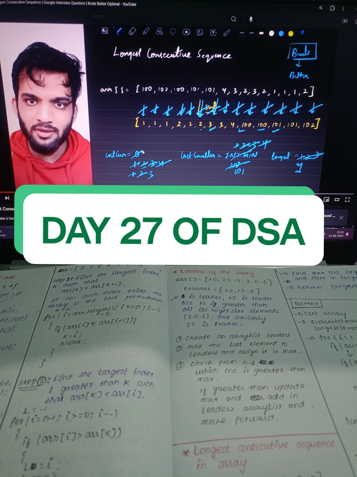 Bicky Kumar on LinkedIn: #100daysofcode #dsa #java #arrays #codingpractice Bicky Kumar on LinkedIn: #100daysofcode #dsa #java #arrays #codingpractice