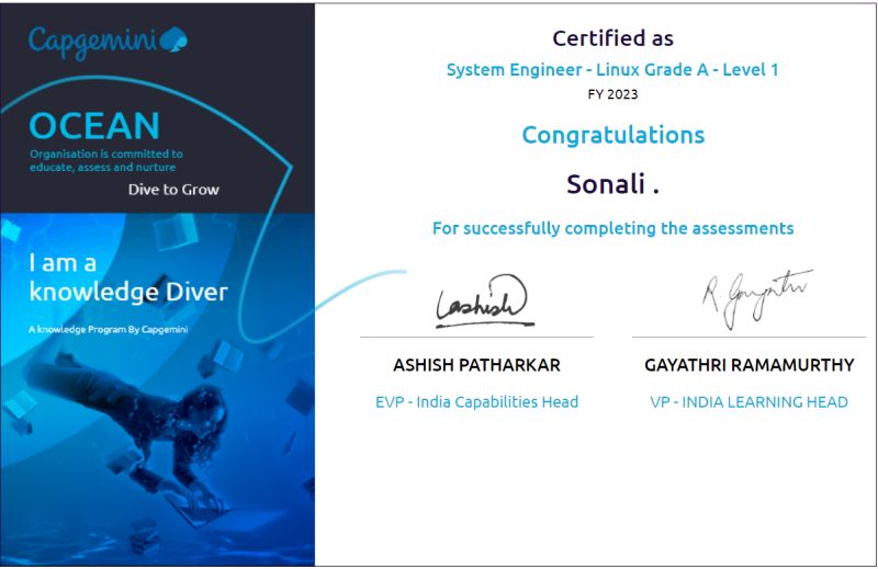Sonali Sharan on LinkedIn: #capgeminiindia #learningopportunities # ... Sonali Sharan on LinkedIn: #capgeminiindia #learningopportunities # ...