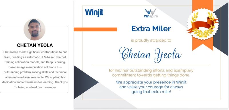 Chetan Yeola on LinkedIn: #extramileraward #teamwork #gratitude | 28 ... Chetan Yeola on LinkedIn: #extramileraward #teamwork #gratitude | 28 ...
