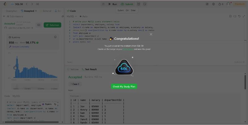 #sql #leetcode #problemsolving | Amna Adnan Rao #sql #leetcode #problemsolving | Amna Adnan Rao