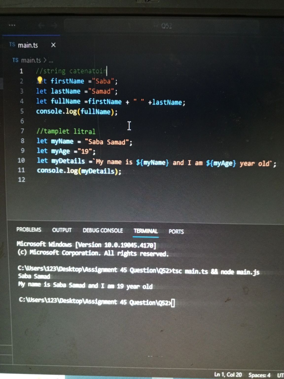 Saba Samad on LinkedIn: #typescript #javascript #coding Saba Samad on LinkedIn: #typescript #javascript #coding