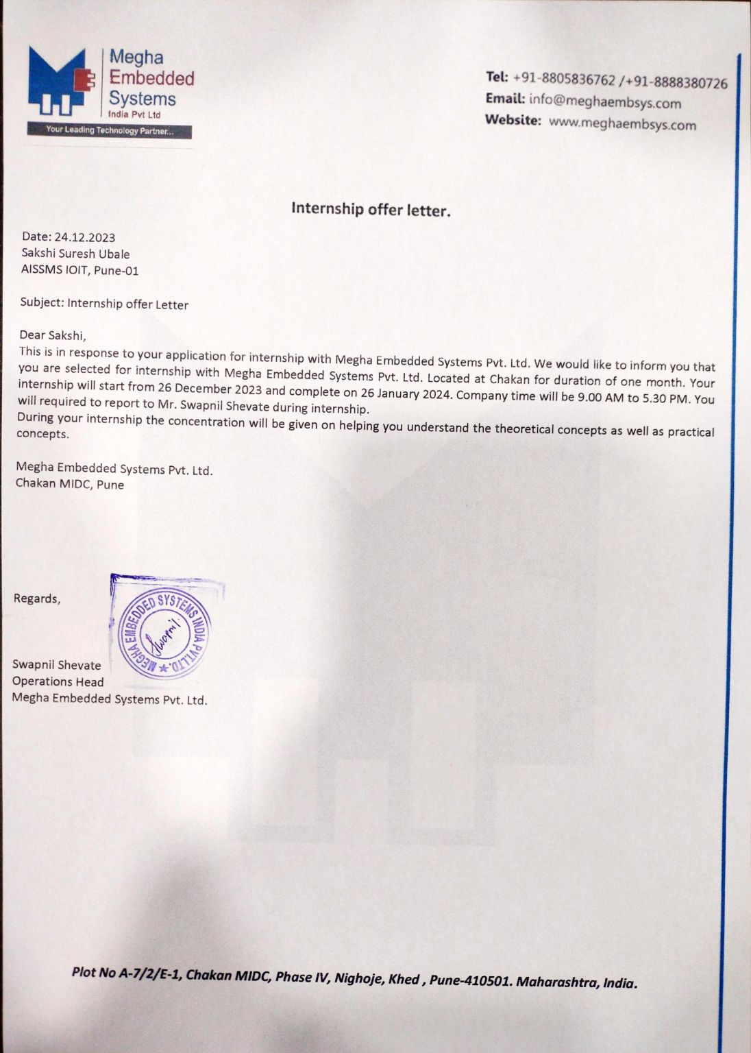 Sakshi Ubale on LinkedIn: #internshipopportunity Sakshi Ubale on LinkedIn: #internshipopportunity