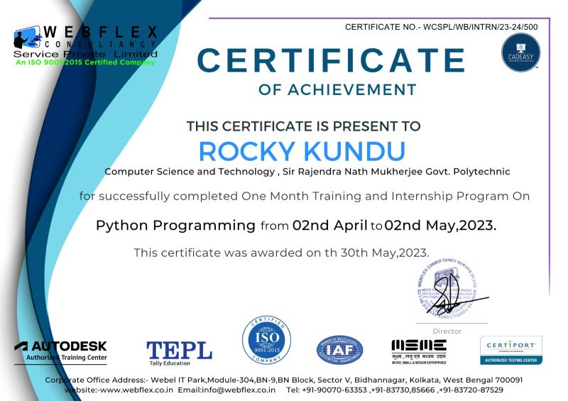 Rocky kundu on LinkedIn: #python #coding #learningjourney #careergrowth ... Rocky kundu on LinkedIn: #python #coding #learningjourney #careergrowth ...