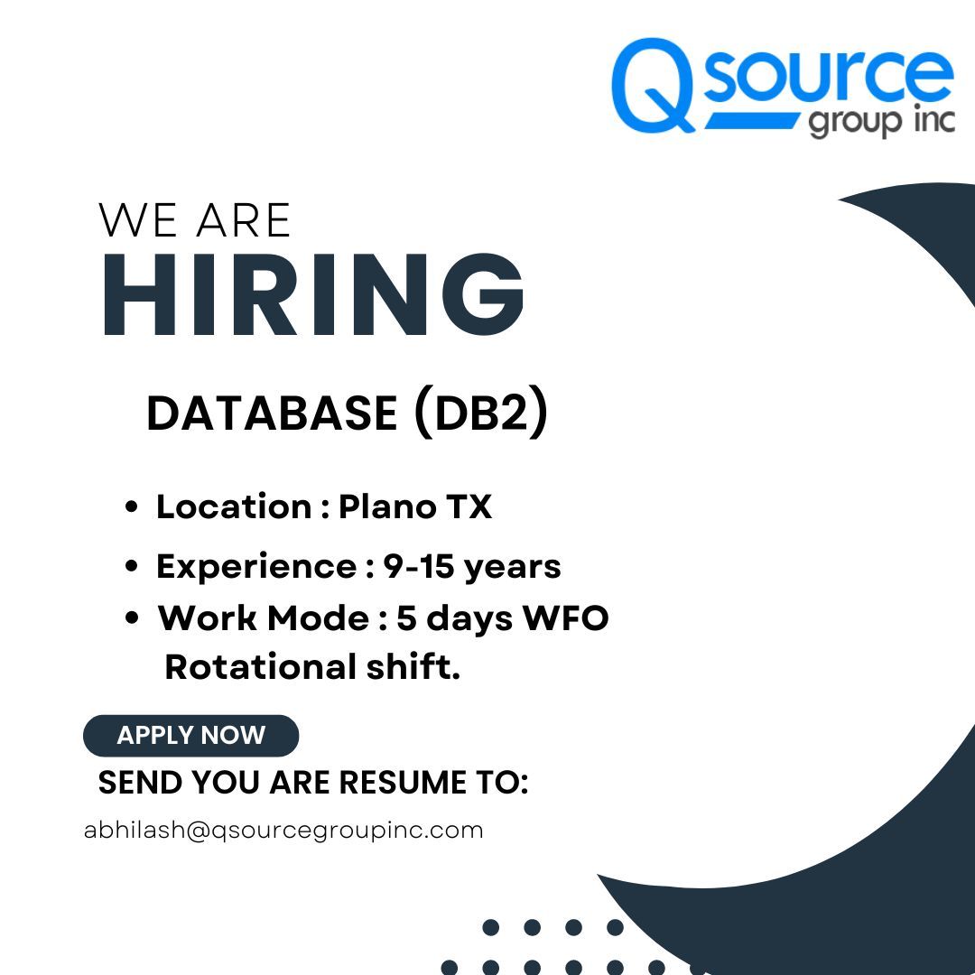 Hi connections, | QSource Group Inc. posted on the topic | LinkedIn Hi connections, | QSource Group Inc. posted on the topic | LinkedIn