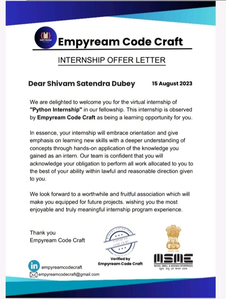 Shivam Dubey on LinkedIn: #python #pythondevelopment #pythonprojects Shivam Dubey on LinkedIn: #python #pythondevelopment #pythonprojects