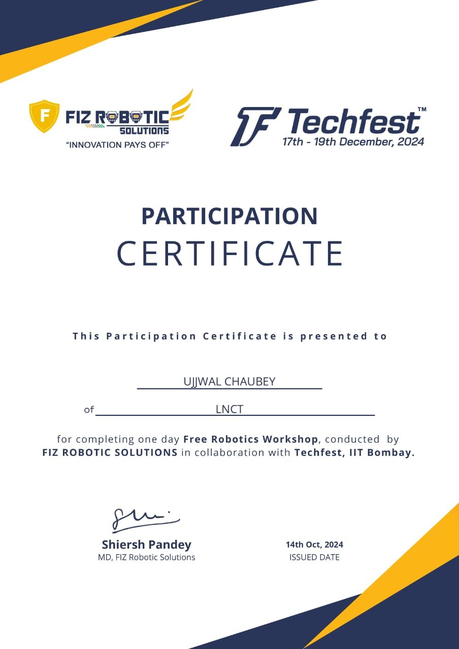 UJJWAL CHAUBEY on LinkedIn: #robotics #iitbombay #continuouslearning # ... UJJWAL CHAUBEY on LinkedIn: #robotics #iitbombay #continuouslearning # ...
