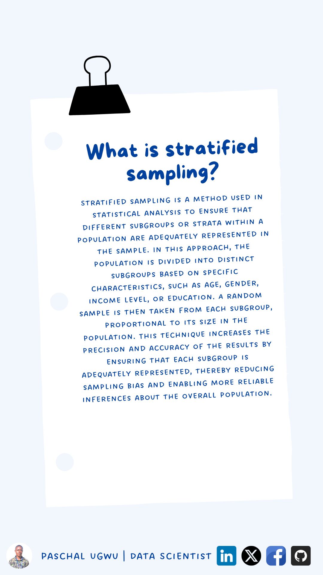 Paschal Ugwu on LinkedIn: #stratifiedsampling #statistics #dataanalysis ... Paschal Ugwu on LinkedIn: #stratifiedsampling #statistics #dataanalysis ...