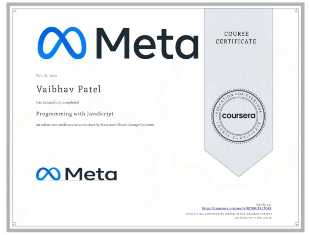 Vaibhav Kumar Patel on LinkedIn: #javascript #meta #programming # ... Vaibhav Kumar Patel on LinkedIn: #javascript #meta #programming # ...