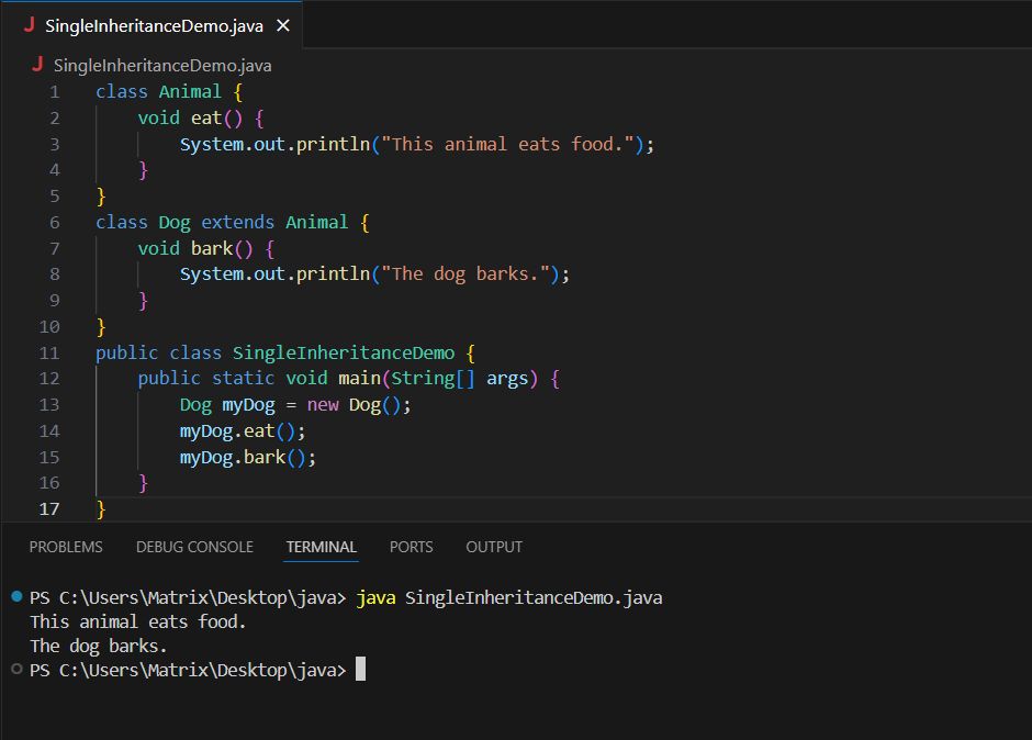 VIGNESH S on LinkedIn: #java #oops #programming #codejourney #inheritance VIGNESH S on LinkedIn: #java #oops #programming #codejourney #inheritance