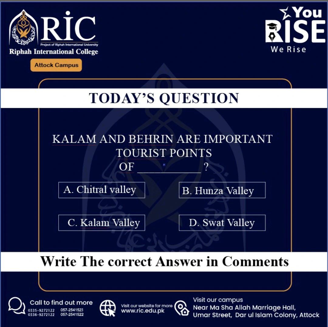 Riphah International College, Attock Campus. on LinkedIn: # ... Riphah International College, Attock Campus. on LinkedIn: # ...