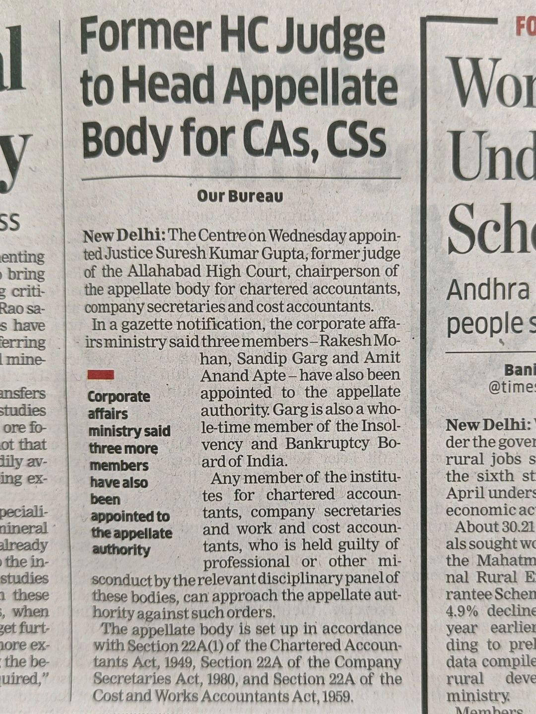 Avantika Shukla on LinkedIn: #icsi #icai #icmai #mca #economictimes Avantika Shukla on LinkedIn: #icsi #icai #icmai #mca #economictimes