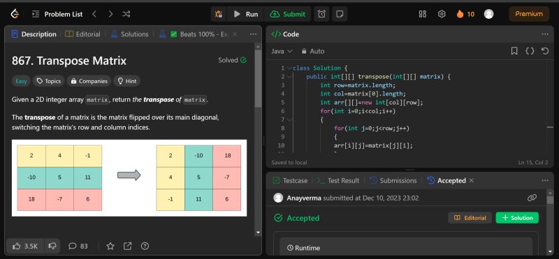 #leetcode #100daysofcode #drgvishwanathan #vitbhopal #day93… | Anay Verma #leetcode #100daysofcode #drgvishwanathan #vitbhopal #day93… | Anay Verma