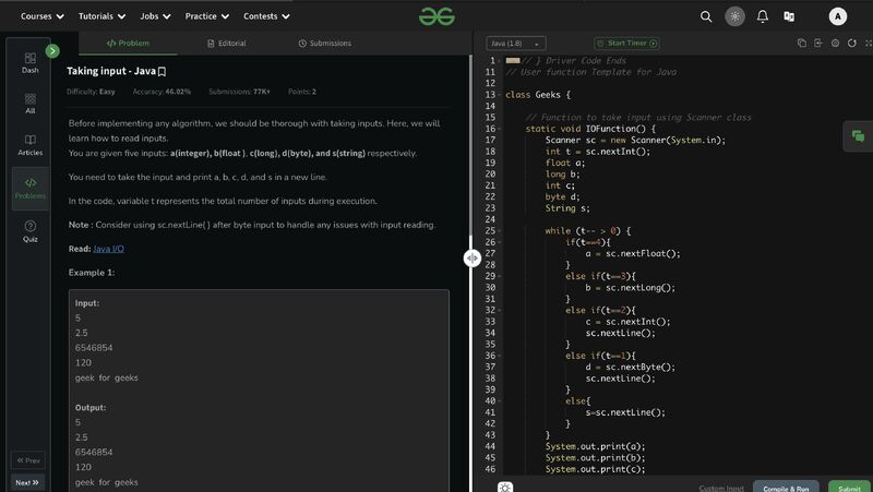 Aryan Mishra on LinkedIn: #java #coding #javaprograming Aryan Mishra on LinkedIn: #java #coding #javaprograming