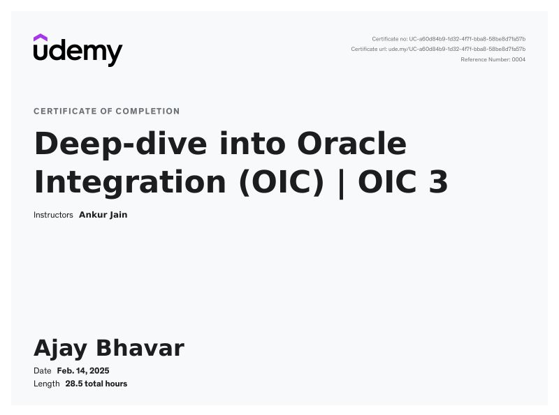 #skillenhancement #knowledgeupgrade #oicgen3 #udemy #continuouslearning ... #skillenhancement #knowledgeupgrade #oicgen3 #udemy #continuouslearning ...