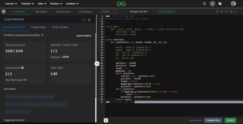 Day 2 of #100DaysofCodechallenge by GFG | Aryan Khare posted on the ... Day 2 of #100DaysofCodechallenge by GFG | Aryan Khare posted on the ...