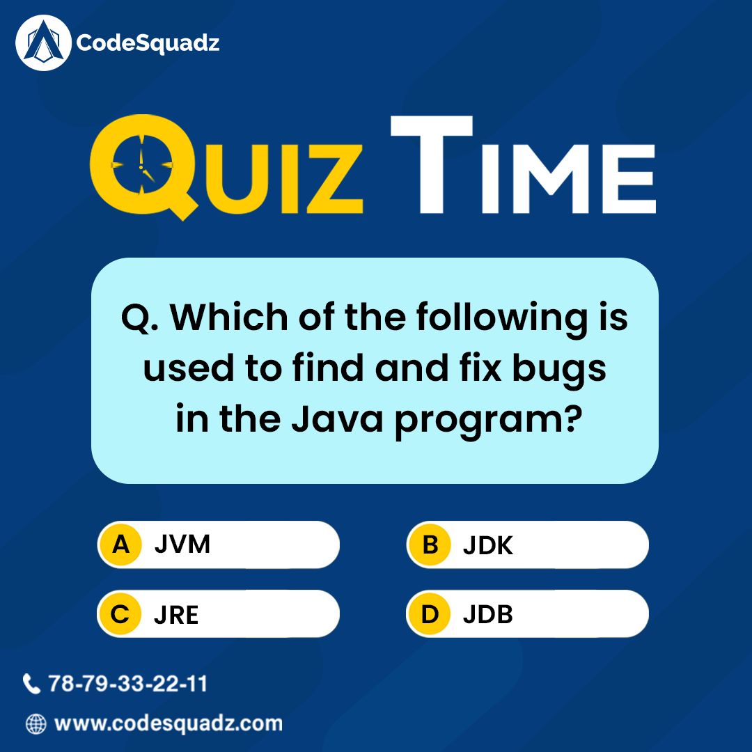 CodeSquadz on LinkedIn: #javaquiz #quiztime #quiz #questions # ... CodeSquadz on LinkedIn: #javaquiz #quiztime #quiz #questions # ...