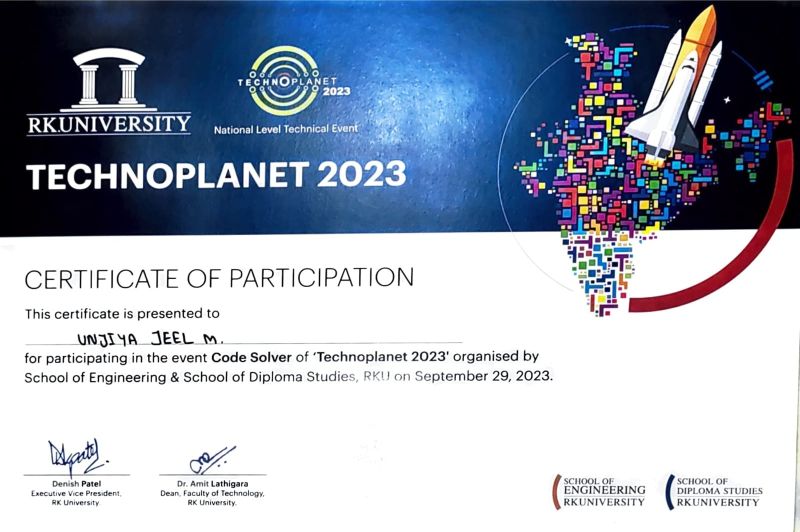 jeel patel on LinkedIn: #code #bca #rku #technoplant jeel patel on LinkedIn: #code #bca #rku #technoplant