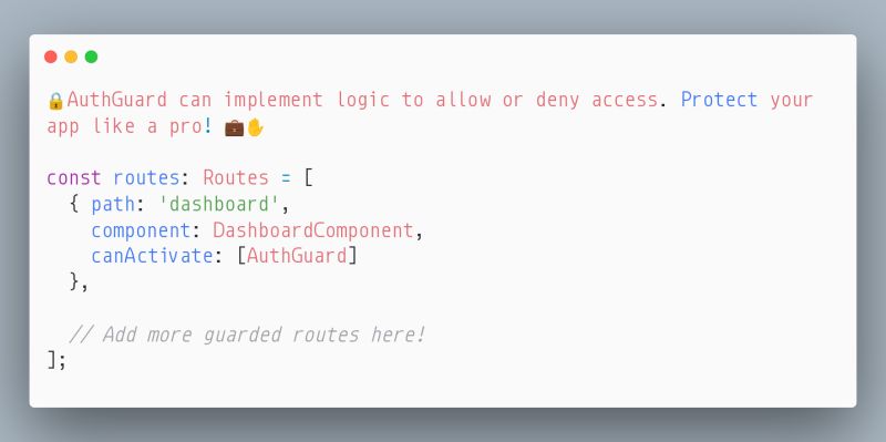 π΅πππππΊπππ π²πΊππΊππ»πΊπ on LinkedIn: #angulartips #webdev #routingguards # ... π΅πππππΊπππ π²πΊππΊππ»πΊπ on LinkedIn: #angulartips #webdev #routingguards # ...