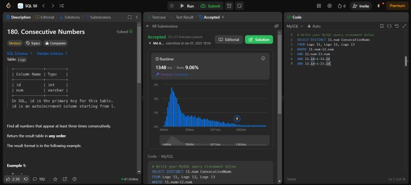 Mohammad Ammar on LinkedIn: #sqlchallenge #dataanalytics #leetcode # ... Mohammad Ammar on LinkedIn: #sqlchallenge #dataanalytics #leetcode # ...