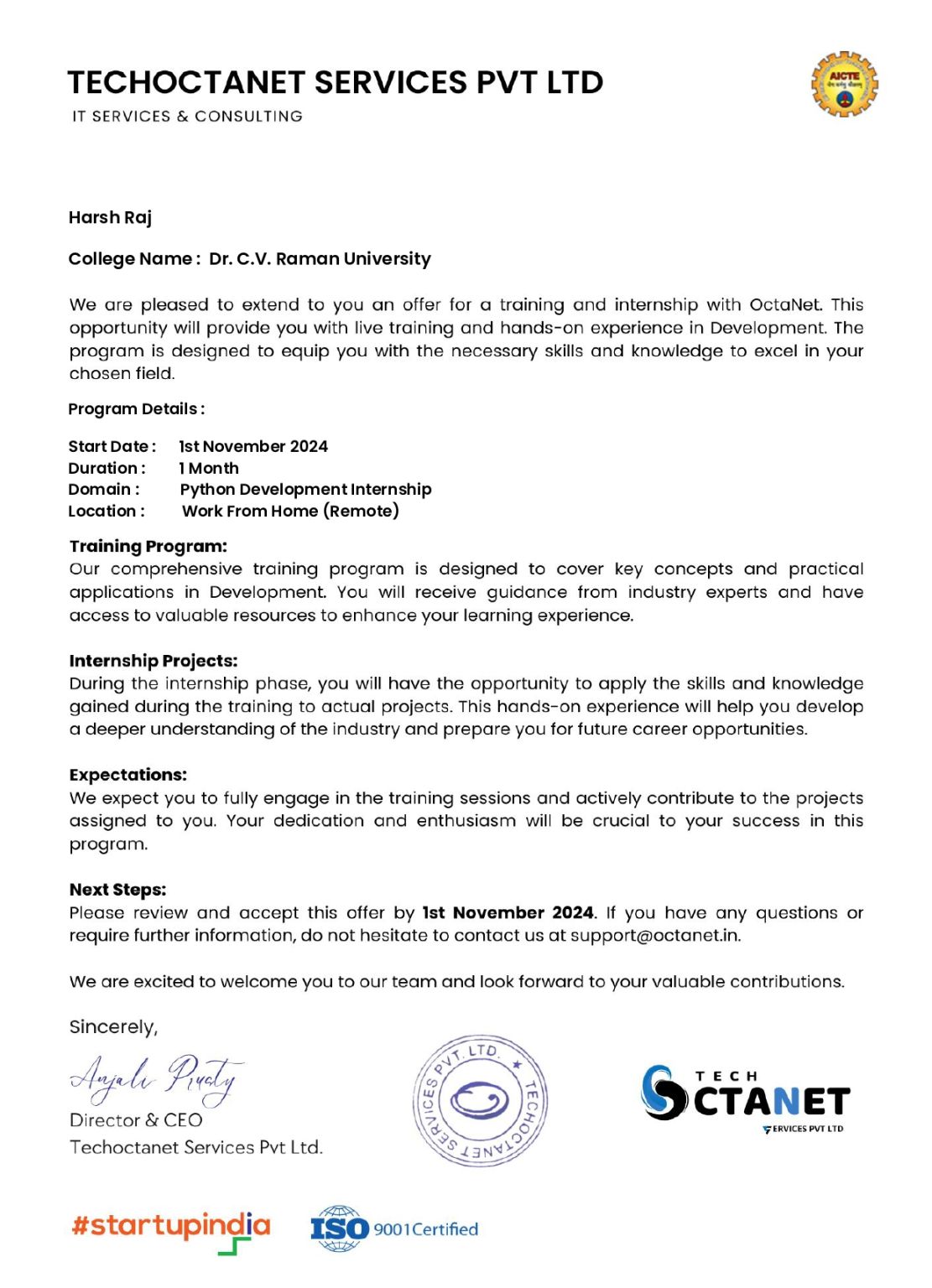 Harsh Raj on LinkedIn: #python #internship #pythondevelopment # ... Harsh Raj on LinkedIn: #python #internship #pythondevelopment # ...